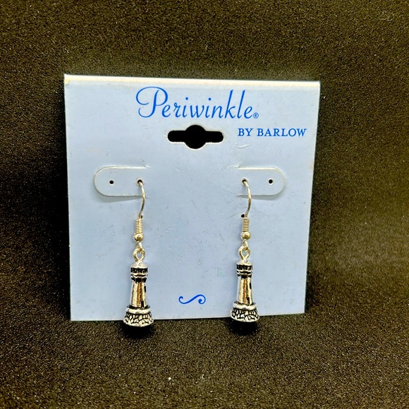 Periwinkle by Barlow | Jewelry | Periwinkle By Barlow Silver Lighthouse Dangle Earrings | Poshmark